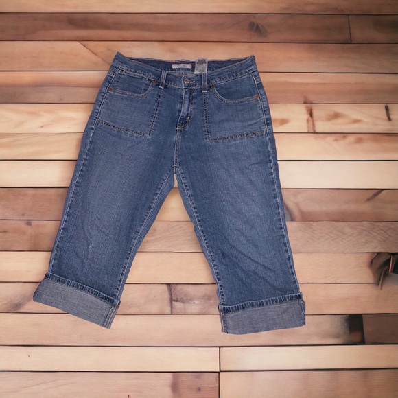 Levi's | Jeans | Vintage Ladies Levis 55 Cropped Cuffed Capri Jeans ...